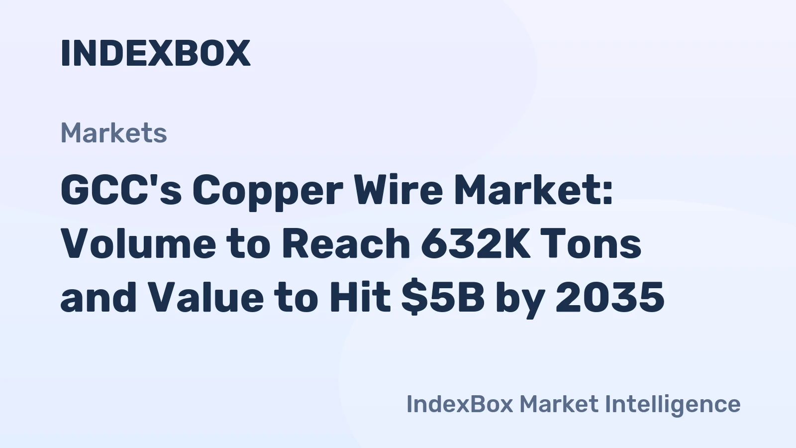 GCC's Copper Wire Market: Volume to Reach 632K Tons and Value to Hit $5B by 2035