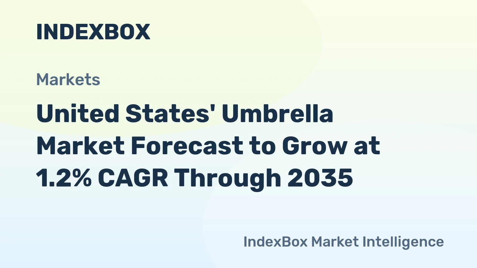United States' Umbrella Market Forecast to Grow at 1.2% CAGR Through 2035
