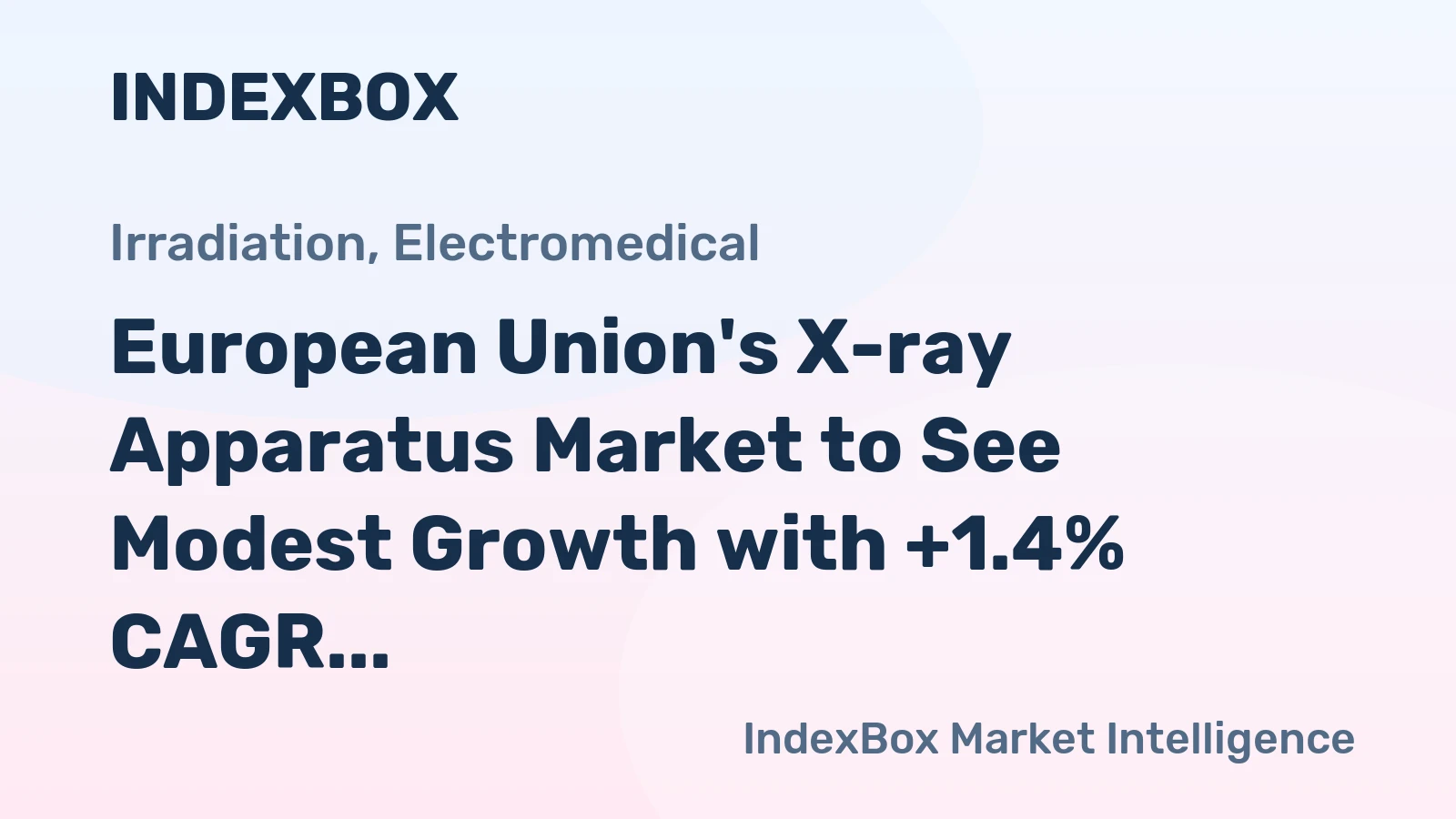 European Union's X-ray Apparatus Market to See Modest Growth with +1.4% CAGR from 2024 to 2035