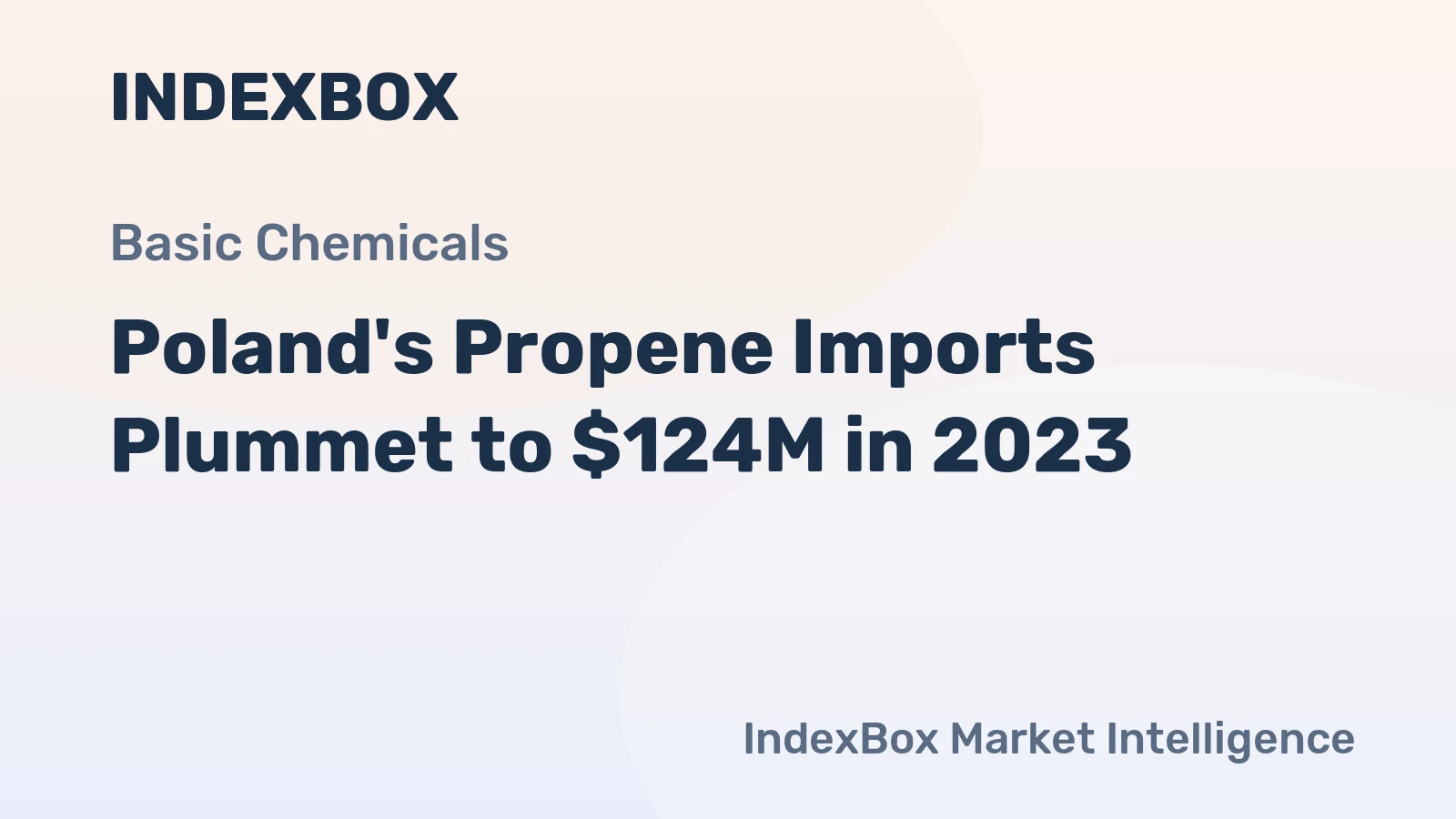 Poland's Propene Imports Plummet to $124M in 2023