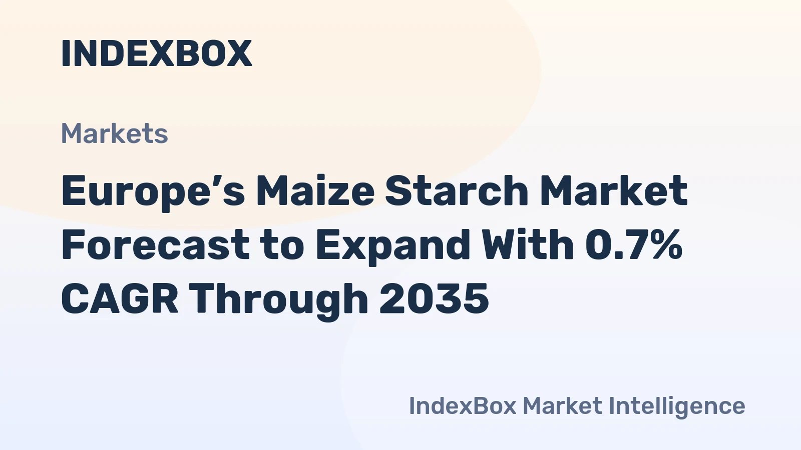 Europe’s Maize Starch Market Forecast to Expand With 0.7% CAGR Through 2035
