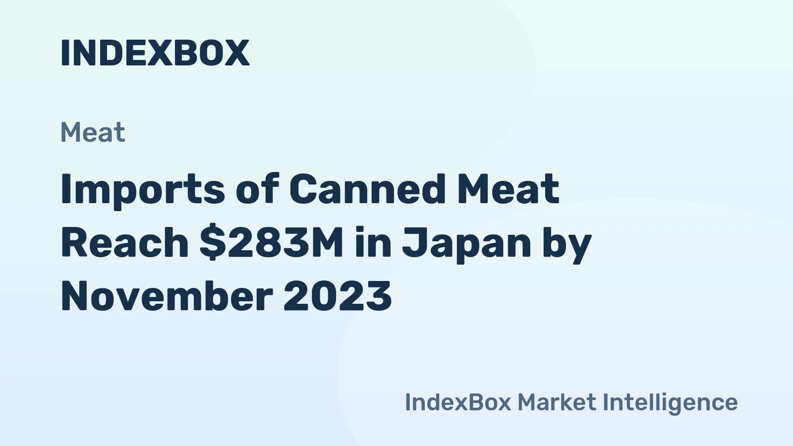 Imports of Canned Meat Reach $283M in Japan by November 2023