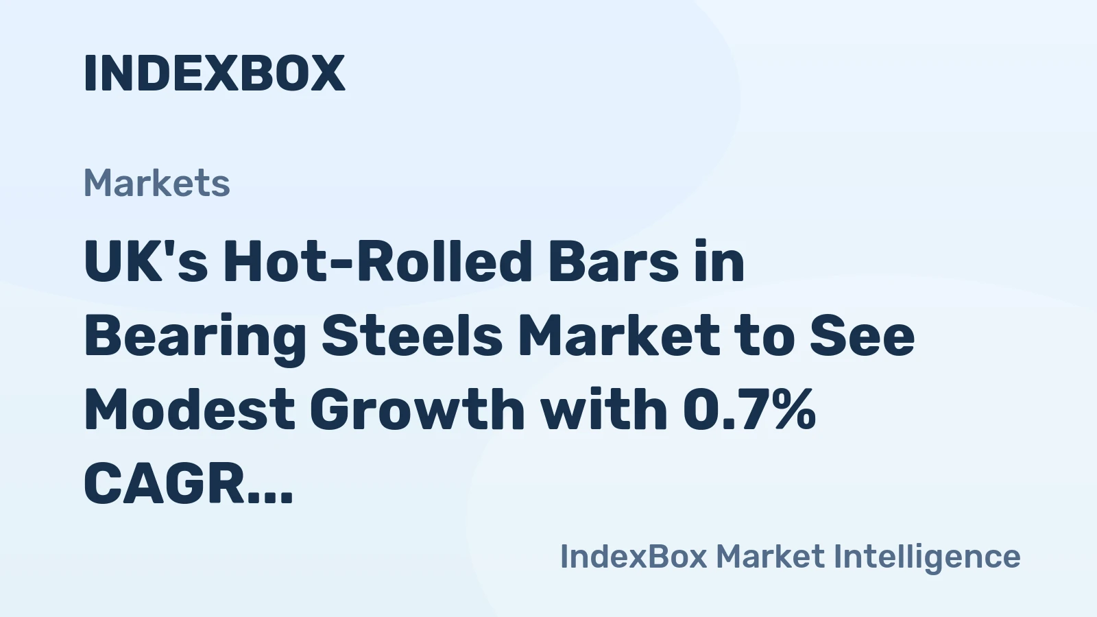 UK's Hot-Rolled Bars in Bearing Steels Market to See Modest Growth with 0.7% CAGR through 2035