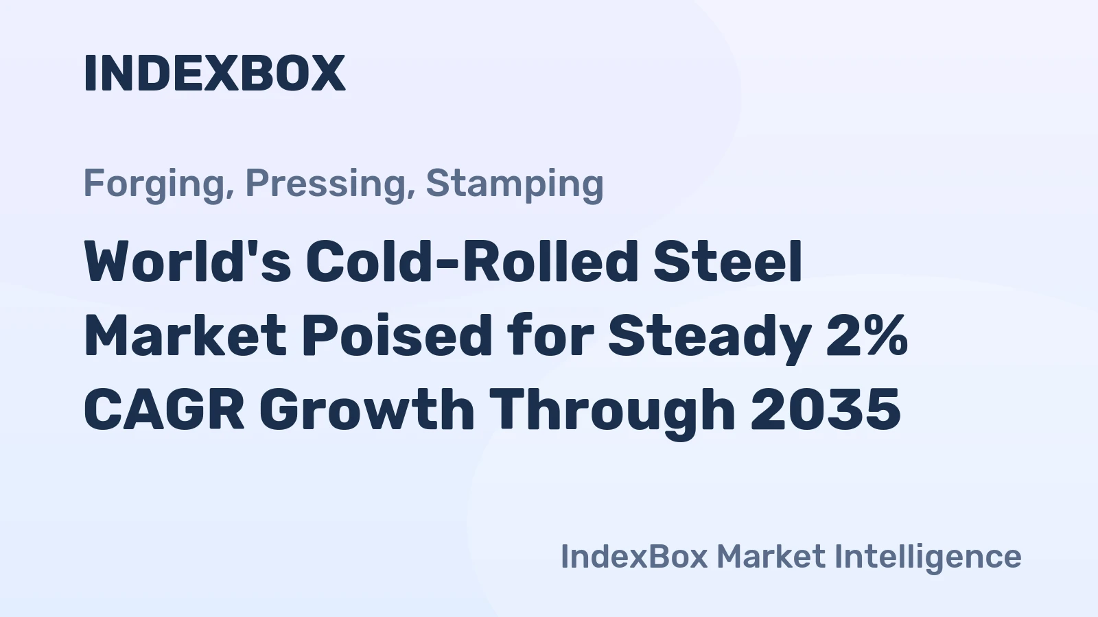 World's Cold-Rolled Steel Market Poised for Steady 2% CAGR Growth Through 2035