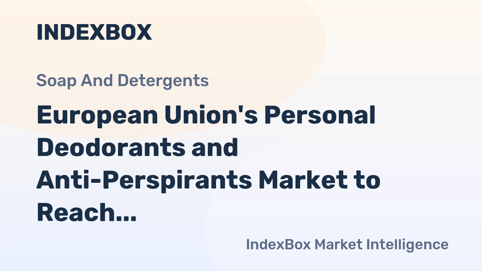 European Union's Personal Deodorants and Anti-Perspirants Market to Reach 194K tons by 2035 with +0.6% CAGR