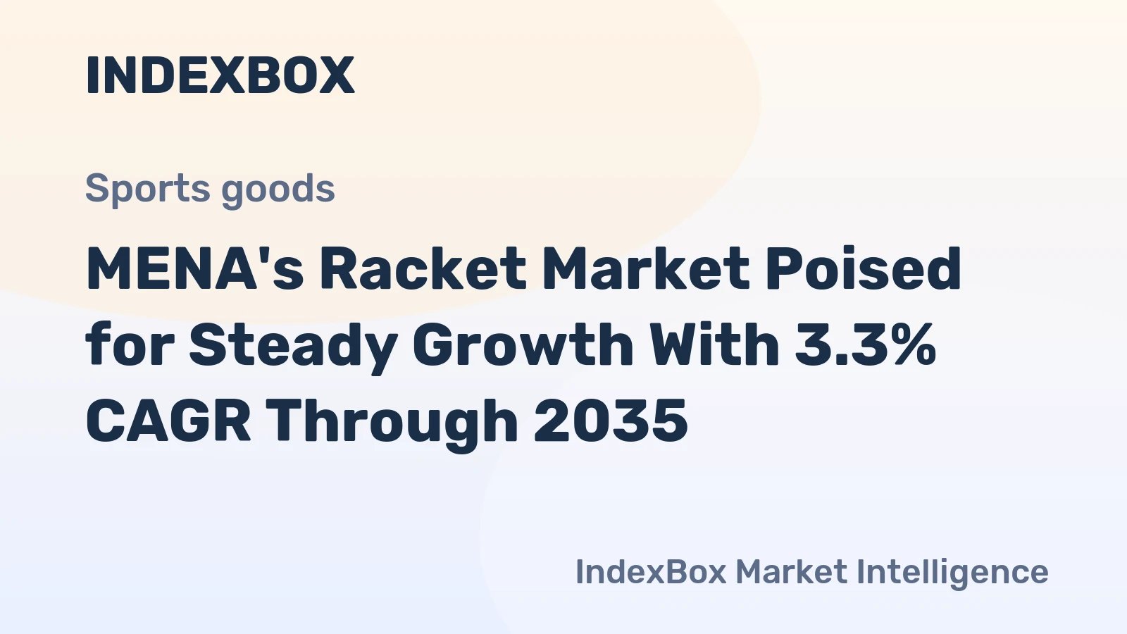 MENA's Racket Market Poised for Steady Growth With 3.3% CAGR Through 2035