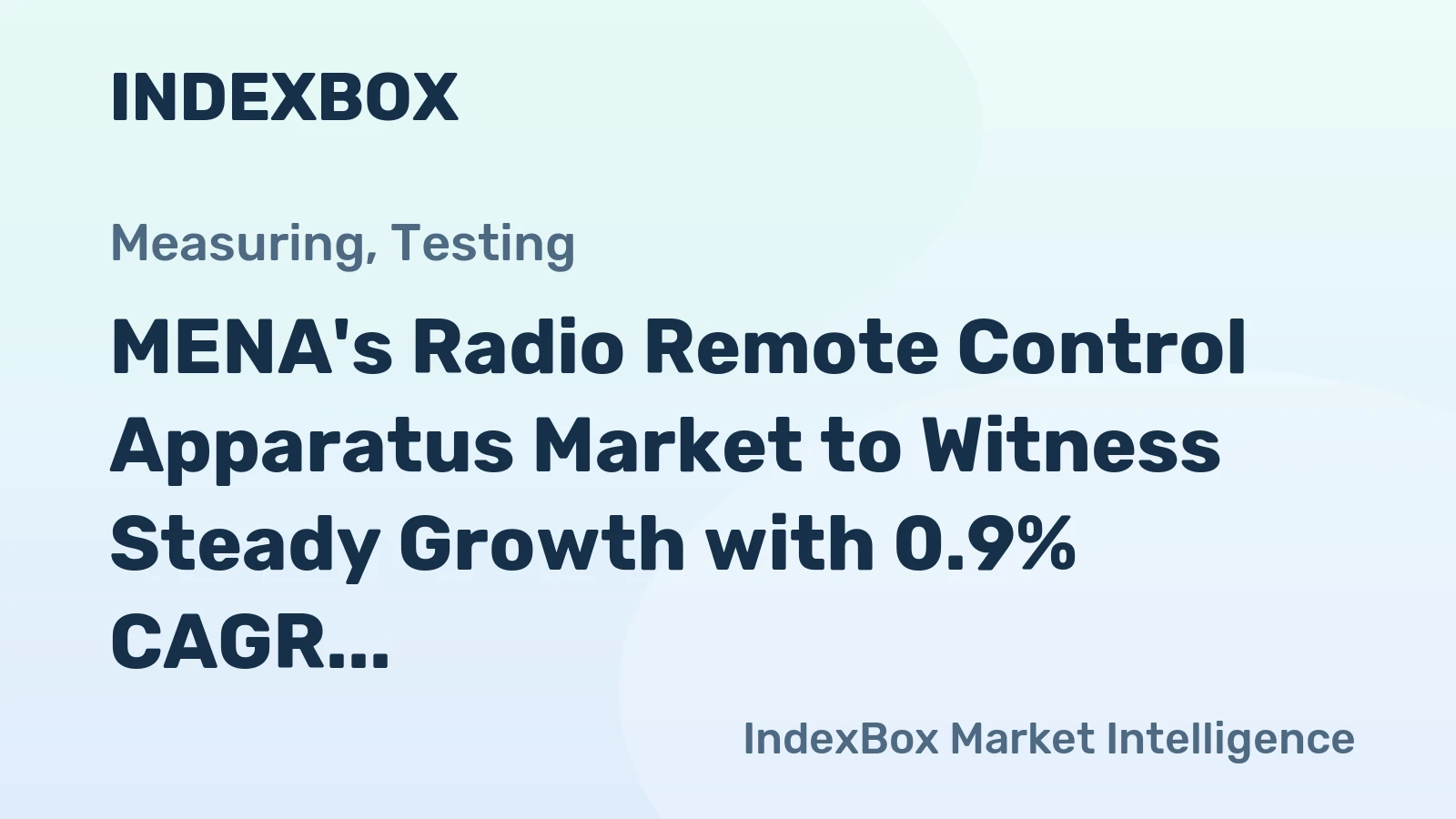 MENA's Radio Remote Control Apparatus Market to Witness Steady Growth with 0.9% CAGR through 2035