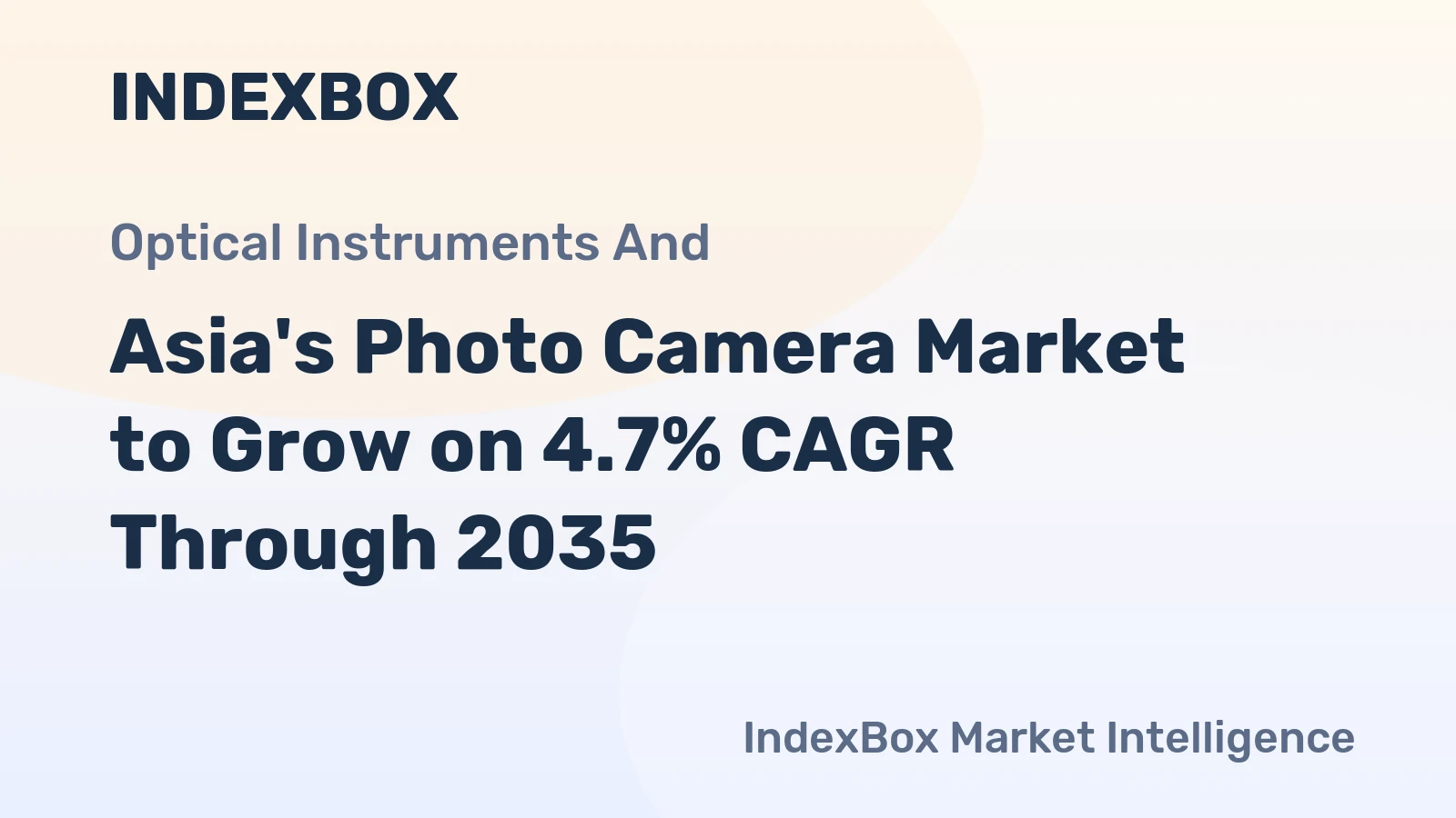 Asia's Photo Camera Market to Grow on 4.7% CAGR Through 2035