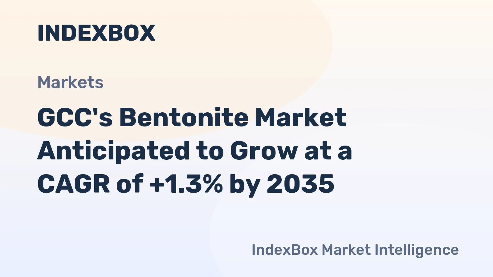 GCC's Bentonite Market Anticipated to Grow at a CAGR of +1.3% by 2035