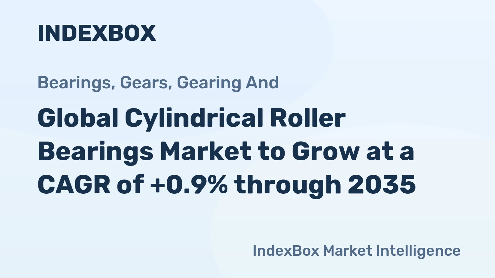 Global Cylindrical Roller Bearings Market to Grow at a CAGR of +0.9% through 2035