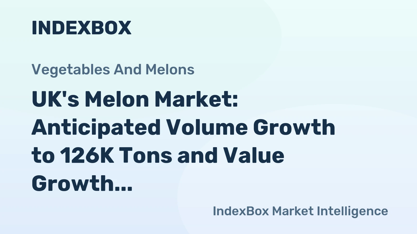 UK's Melon Market: Anticipated Volume Growth to 126K Tons and Value Growth to $174M by 2035