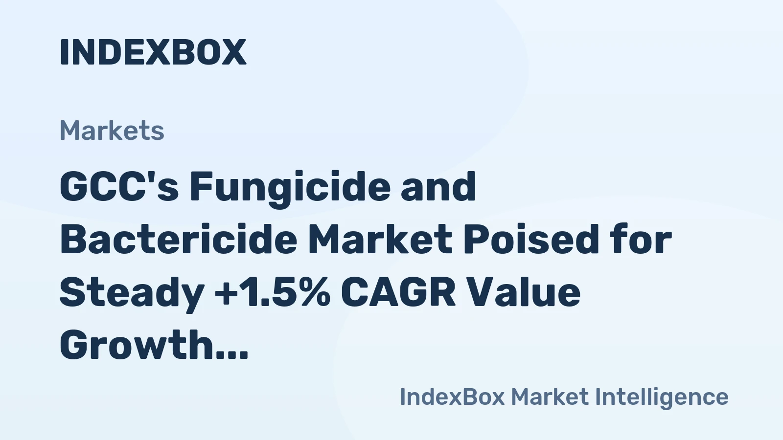 GCC's Fungicide and Bactericide Market Poised for Steady +1.5% CAGR Value Growth Through 2035