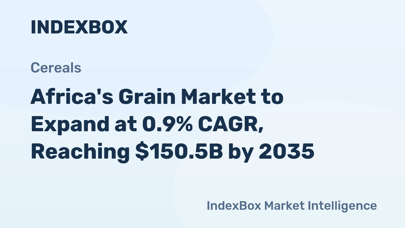 Africa's Grain Market to Expand at 0.9% CAGR, Reaching $150.5B by 2035