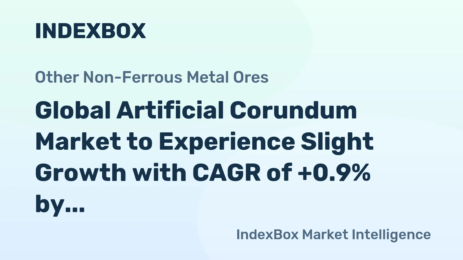 Global Artificial Corundum Market to Experience Slight Growth with CAGR of +0.9% by 2035