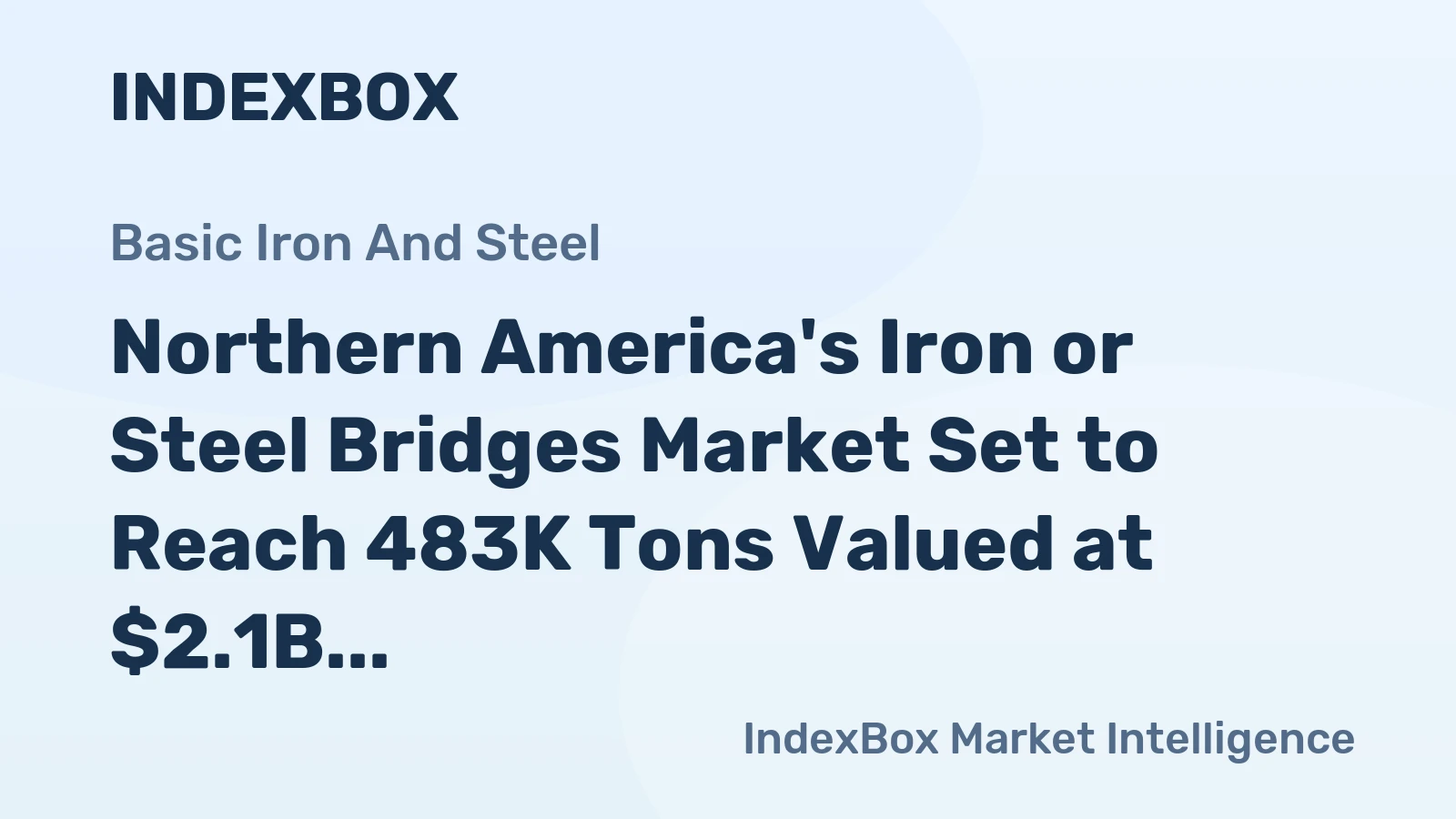 Northern America's Iron or Steel Bridges Market Set to Reach 483K Tons Valued at $2.1B by 2035