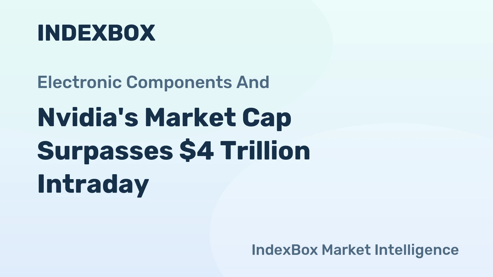 Nvidia's Market Cap Surpasses $4 Trillion Intraday