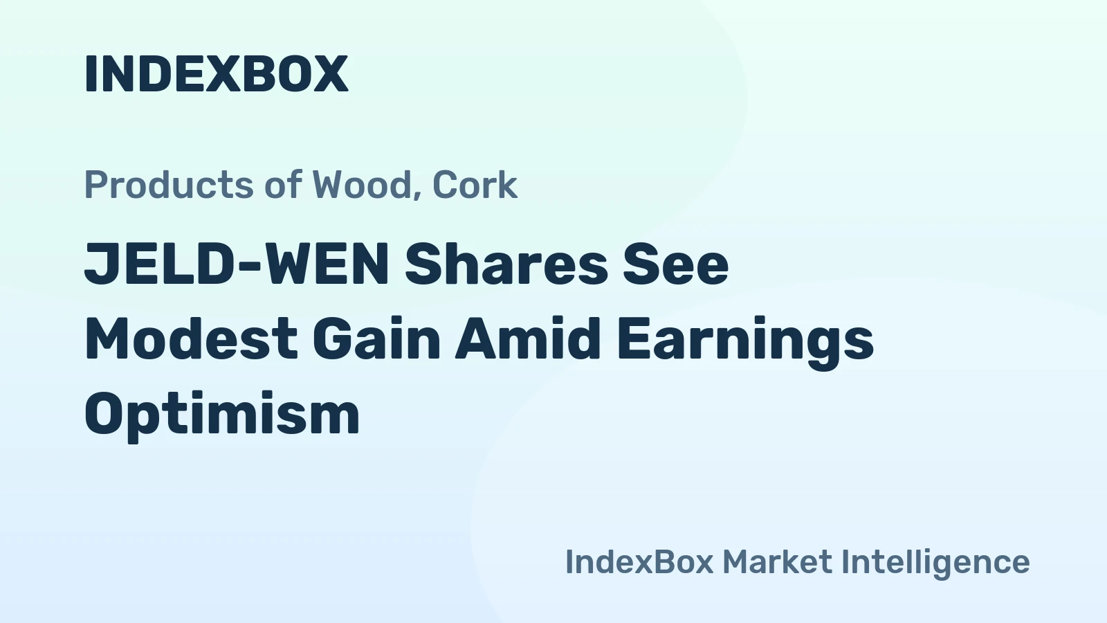 JELD-WEN Shares See Modest Gain Amid Earnings Optimism