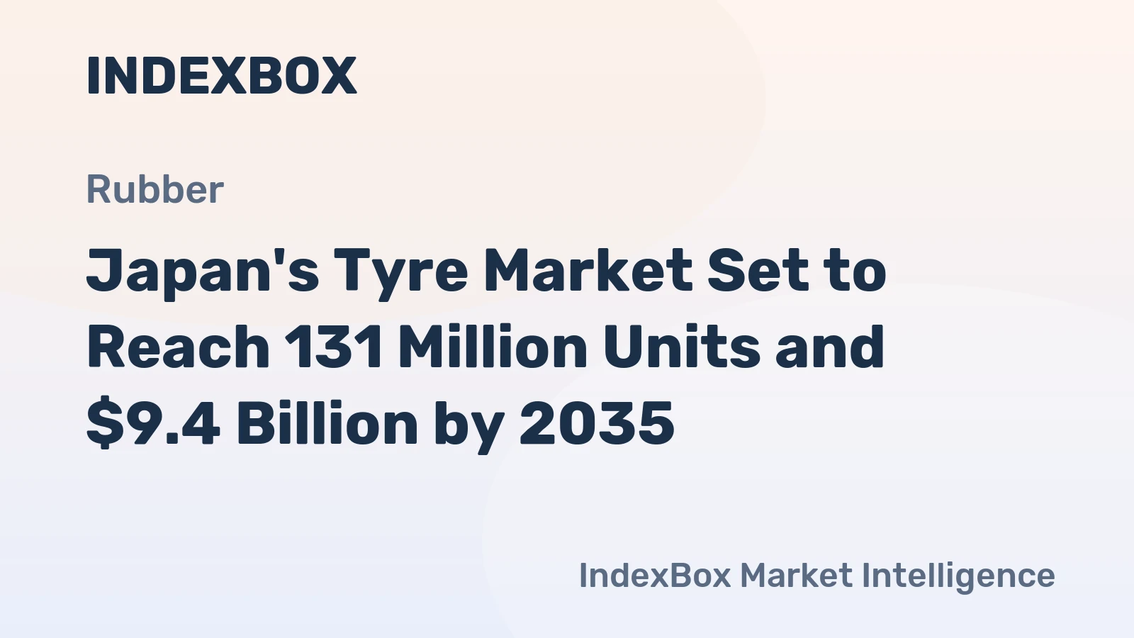 Japan's Tyre Market Set to Reach 131 Million Units and $9.4 Billion by 2035