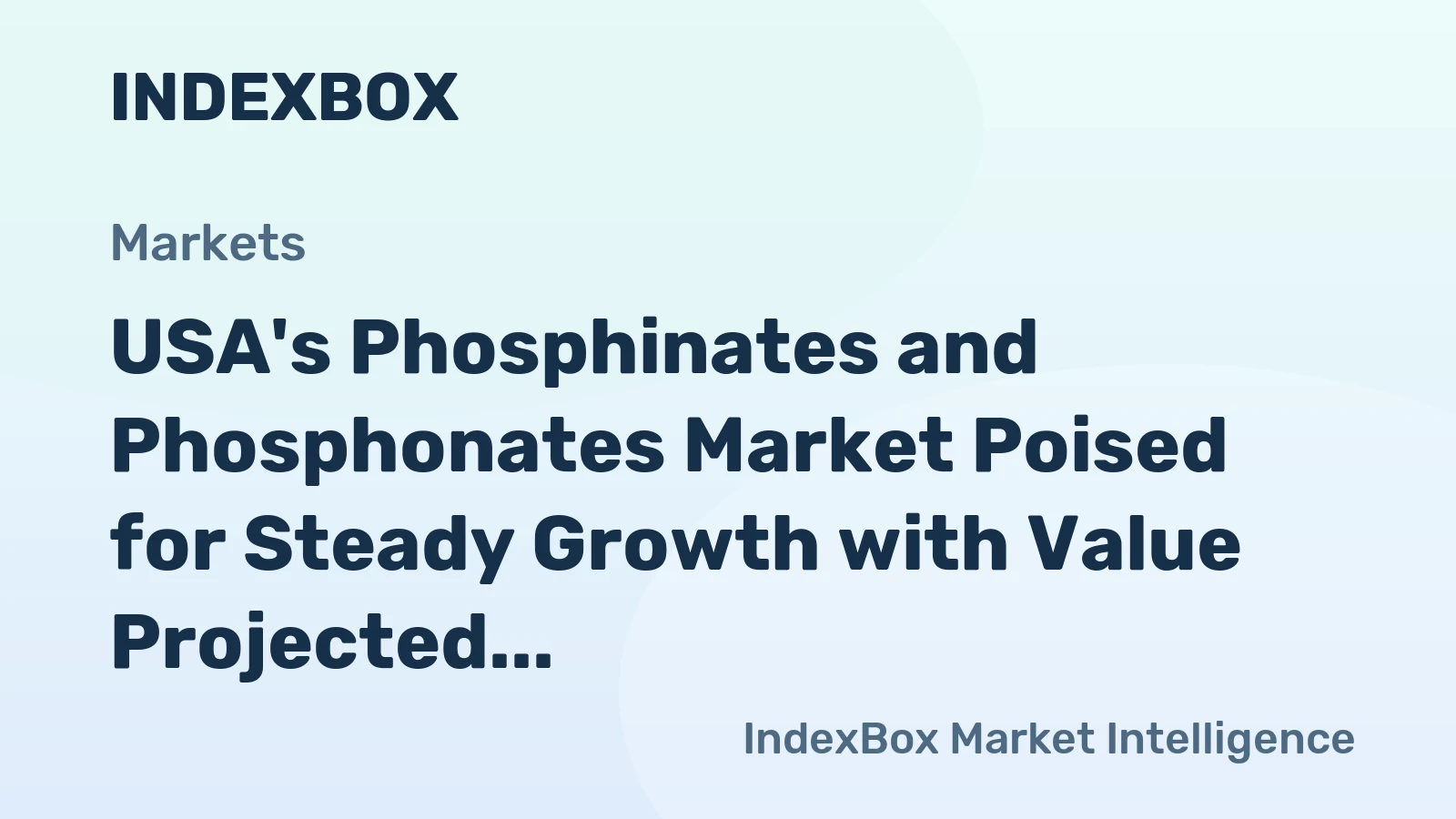 USA's Phosphinates and Phosphonates Market Poised for Steady Growth with Value Projected at a 1.8% CAGR