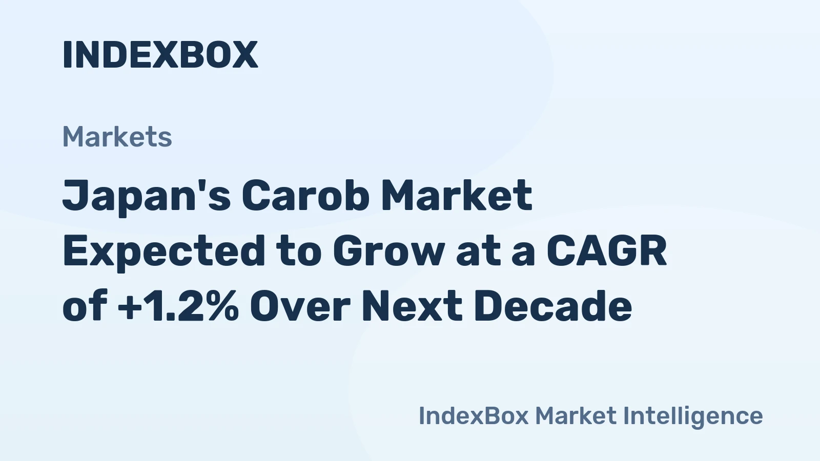 Japan's Carob Market Expected to Grow at a CAGR of +1.2% Over Next Decade