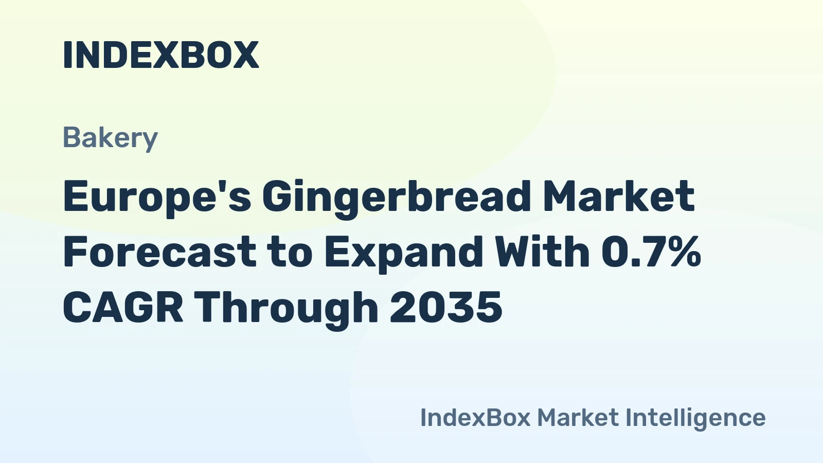 Europe's Gingerbread Market Forecast to Expand With 0.7% CAGR Through 2035