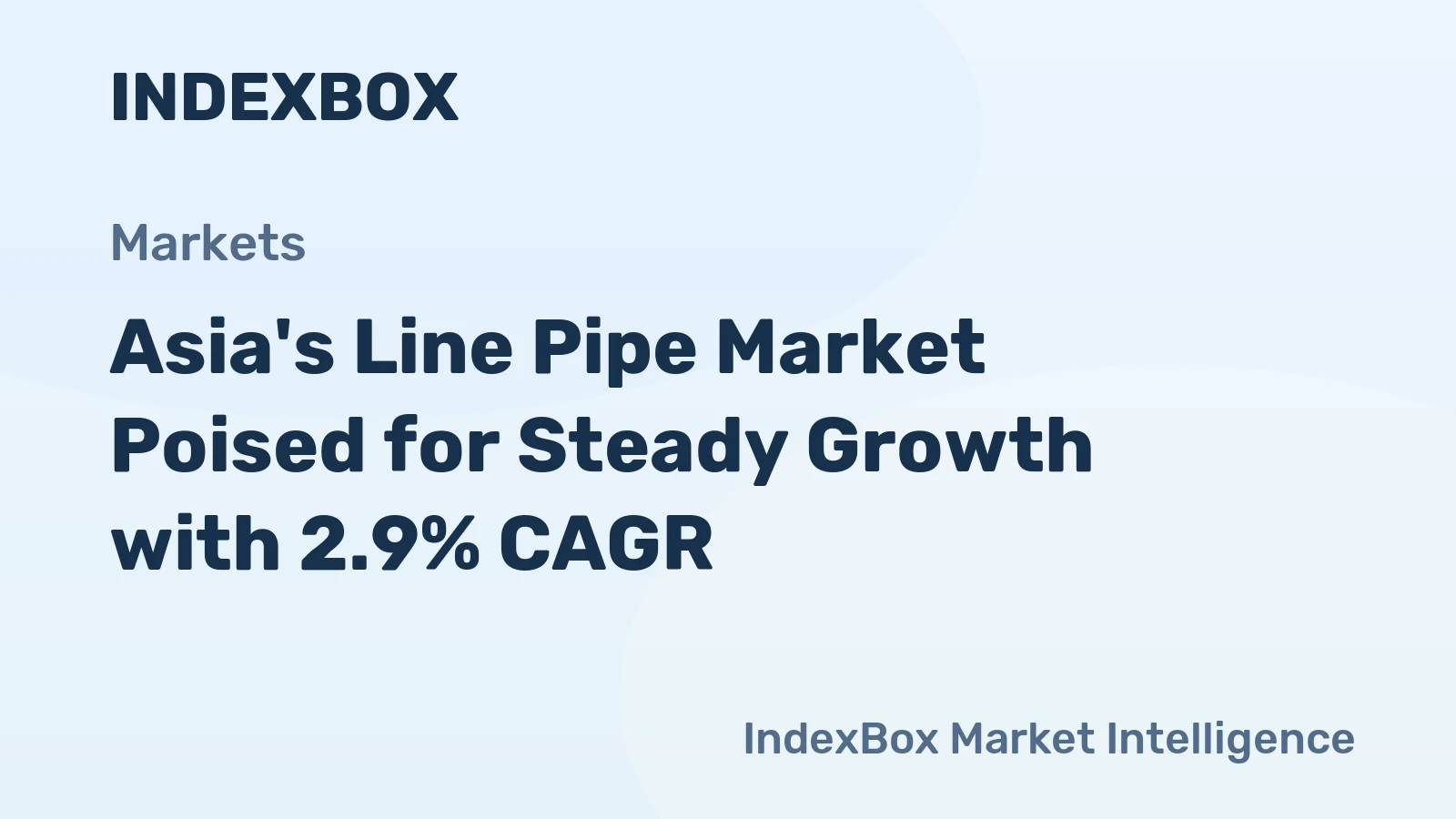 Asia's Line Pipe Market Poised for Steady Growth with 2.9% CAGR
