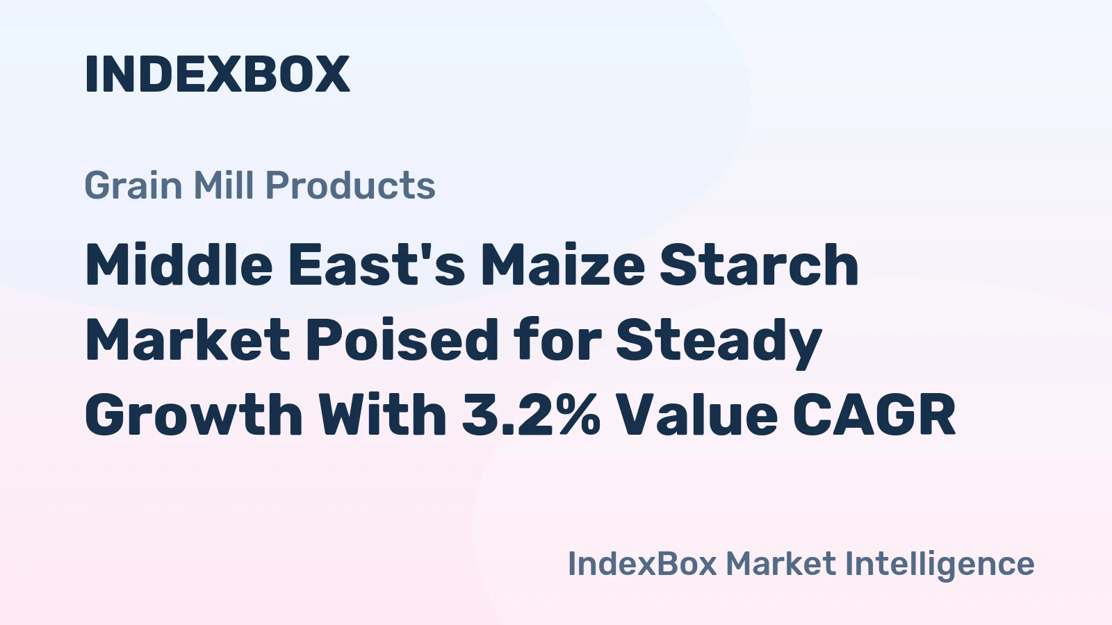 Middle East's Maize Starch Market Poised for Steady Growth With 3.2% Value CAGR