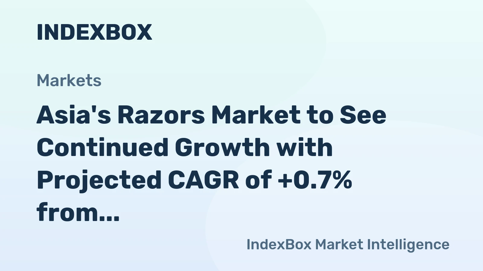 Asia's Razors Market to See Continued Growth with Projected CAGR of +0.7% from 2024-2035