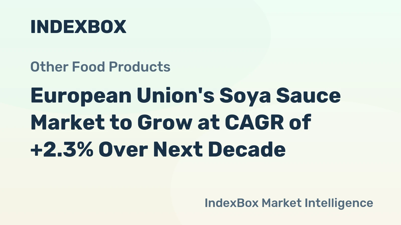 European Union's Soya Sauce Market to Grow at CAGR of +2.3% Over Next Decade