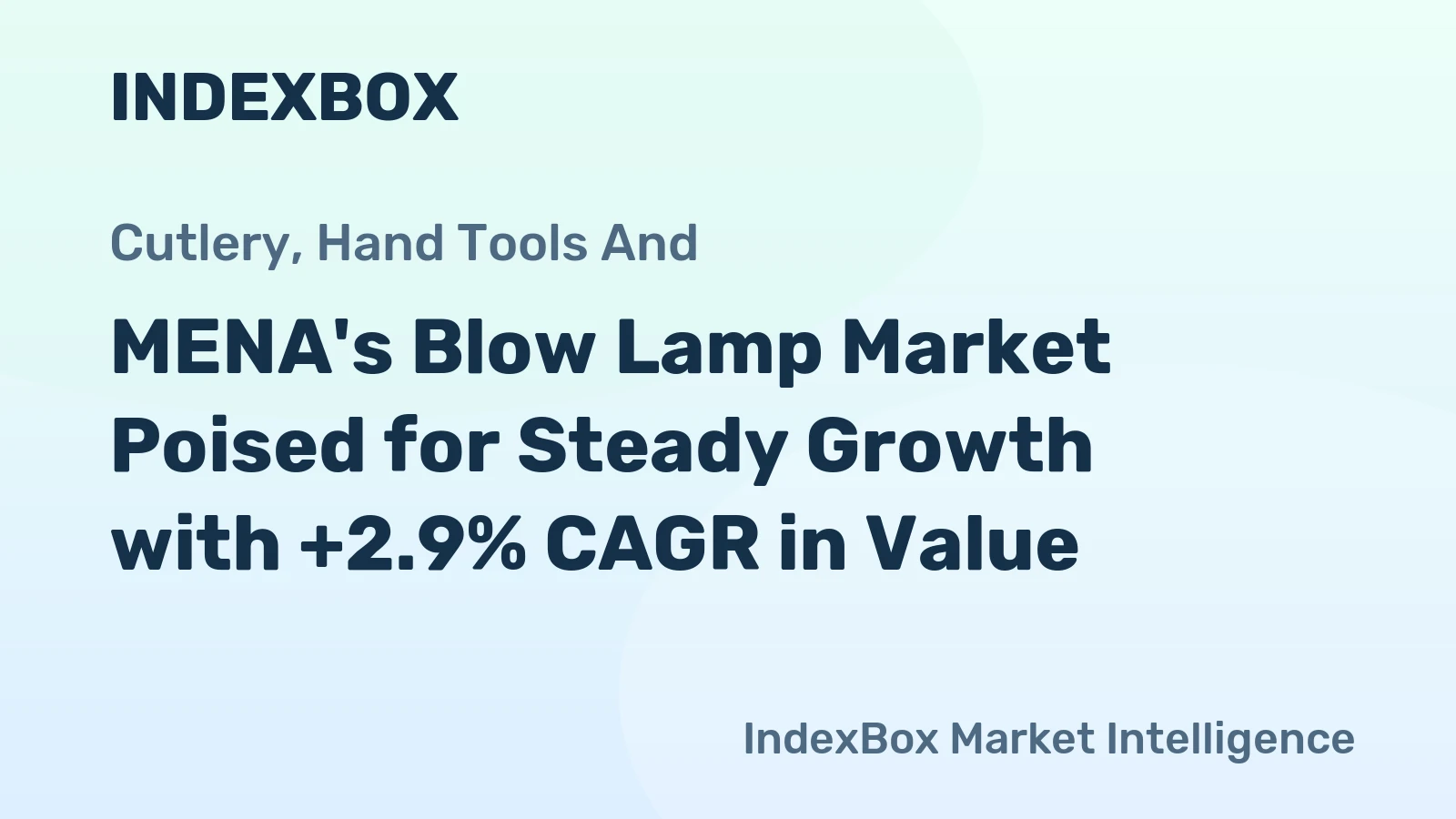 MENA's Blow Lamp Market Poised for Steady Growth with +2.9% CAGR in Value
