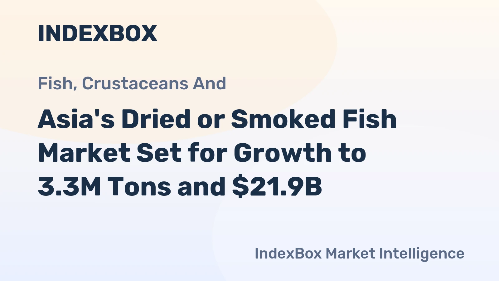 Asia's Dried or Smoked Fish Market Set for Growth to 3.3M Tons and $21.9B