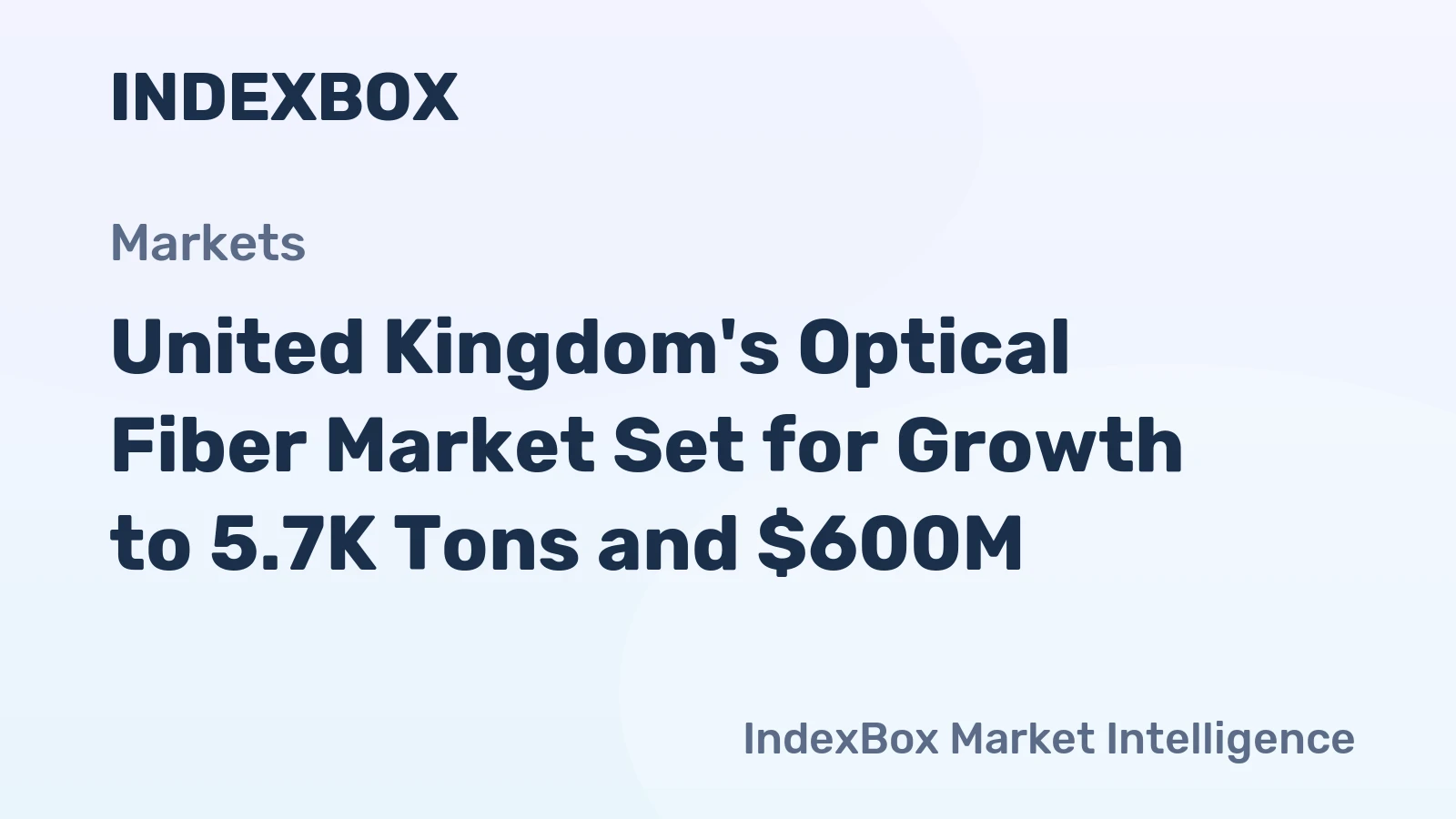 United Kingdom's Optical Fiber Market Set for Growth to 5.7K Tons and $600M