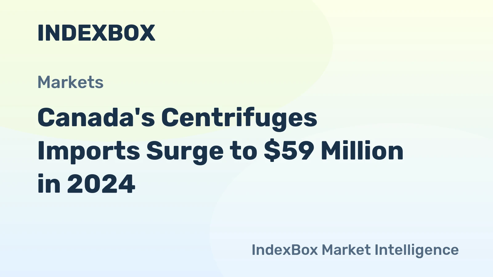 Canada's Centrifuges Imports Surge to $59 Million in 2024