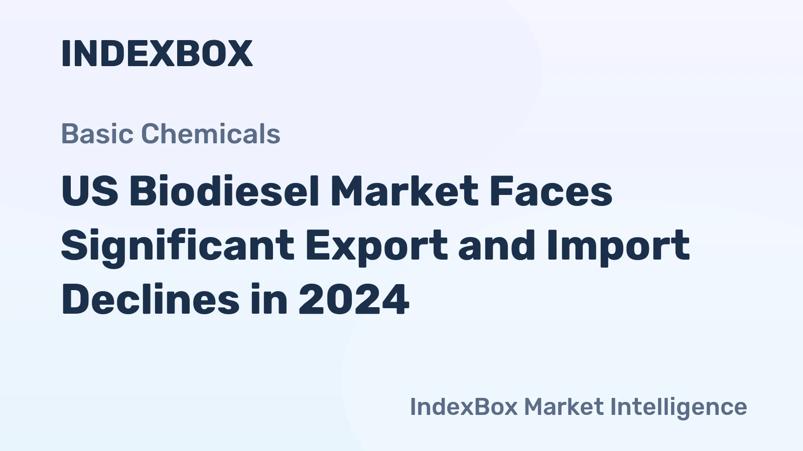 US Biodiesel Market Faces Significant Export and Import Declines in 2024