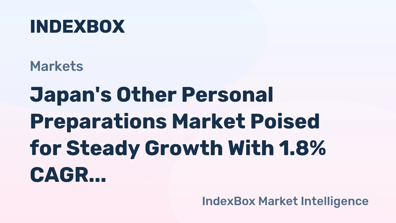 Japan's Other Personal Preparations Market Poised for Steady Growth With 1.8% CAGR Through 2035