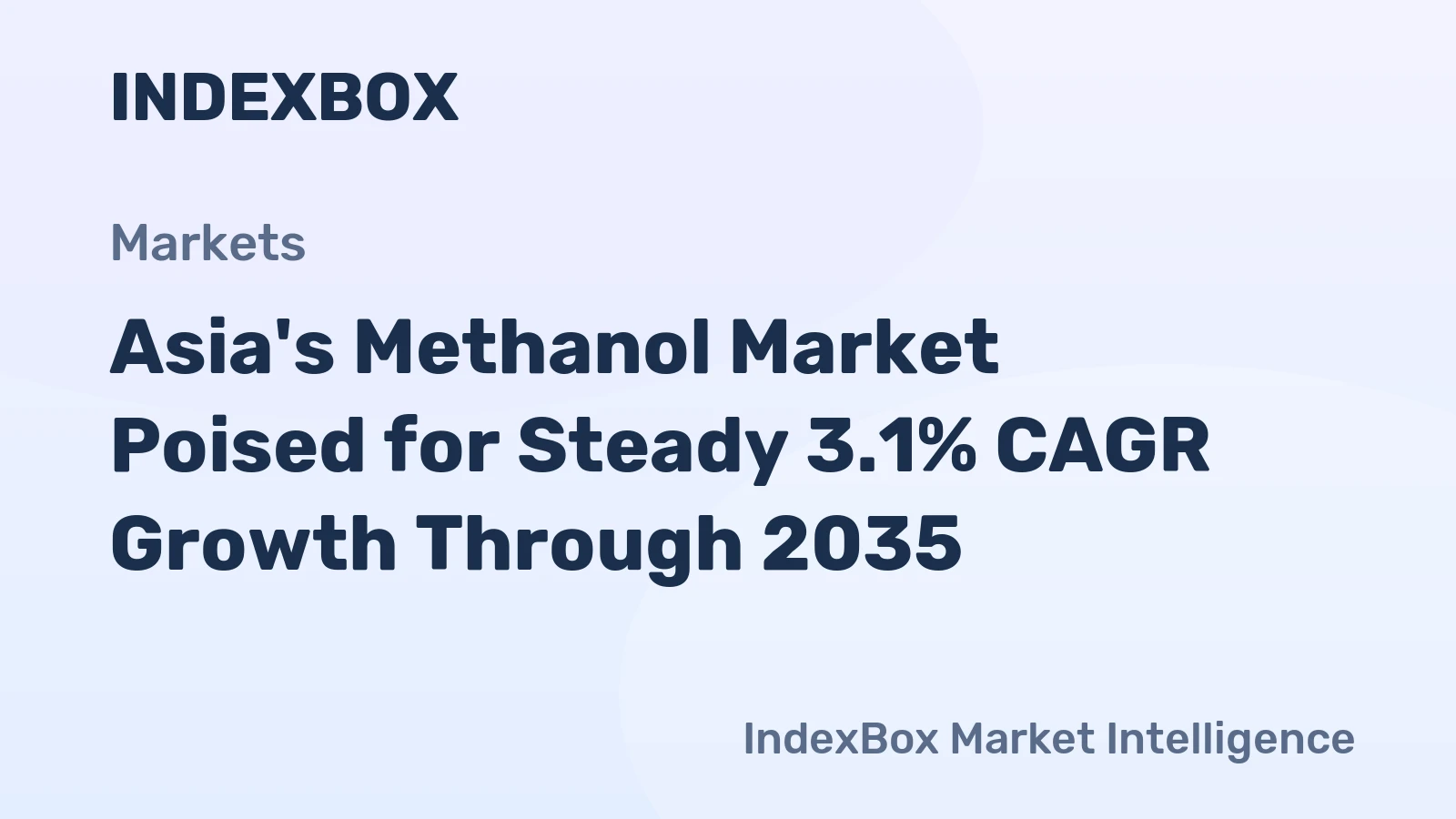 Asia's Methanol Market Poised for Steady 3.1% CAGR Growth Through 2035