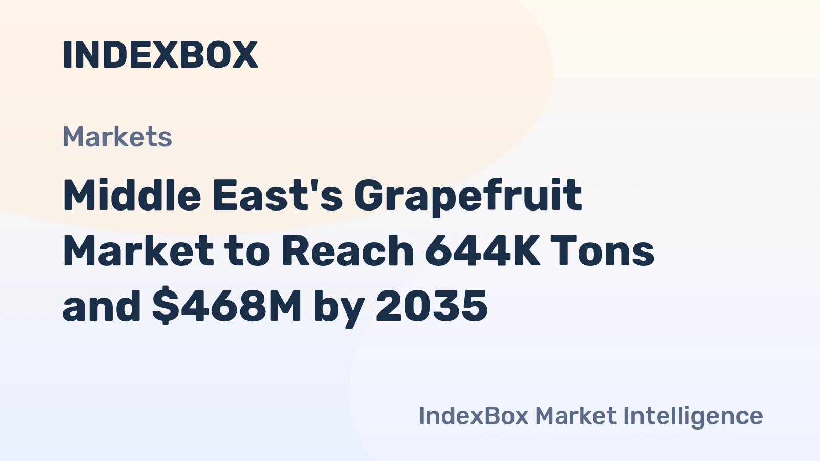 Middle East's Grapefruit Market to Reach 644K Tons and $468M by 2035