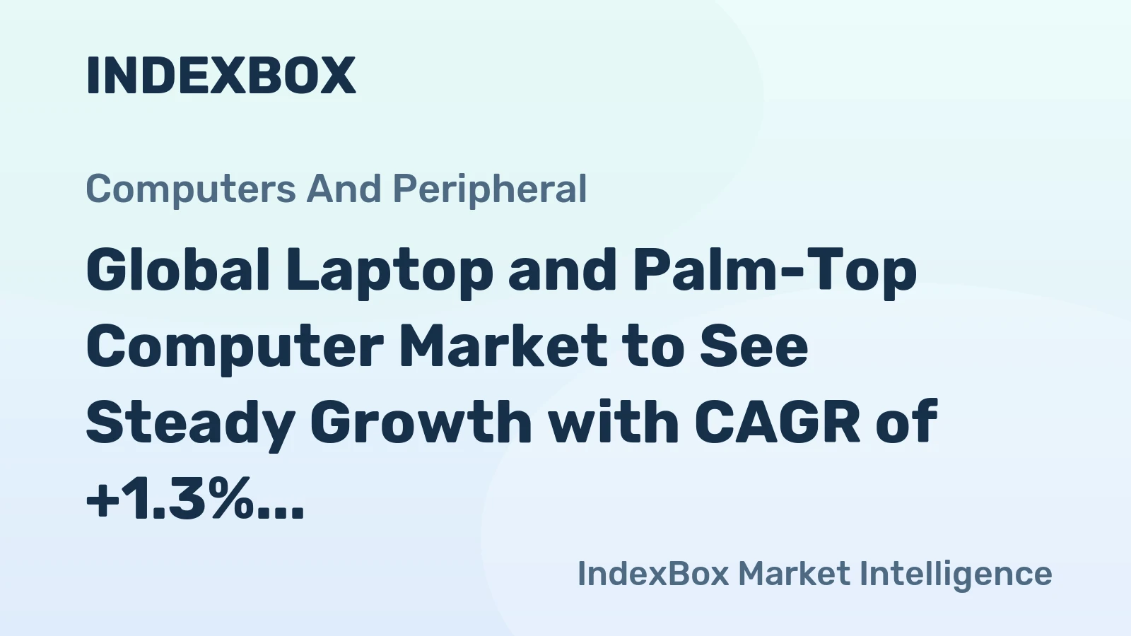 Global Laptop and Palm-Top Computer Market to See Steady Growth with CAGR of +1.3% through 2035