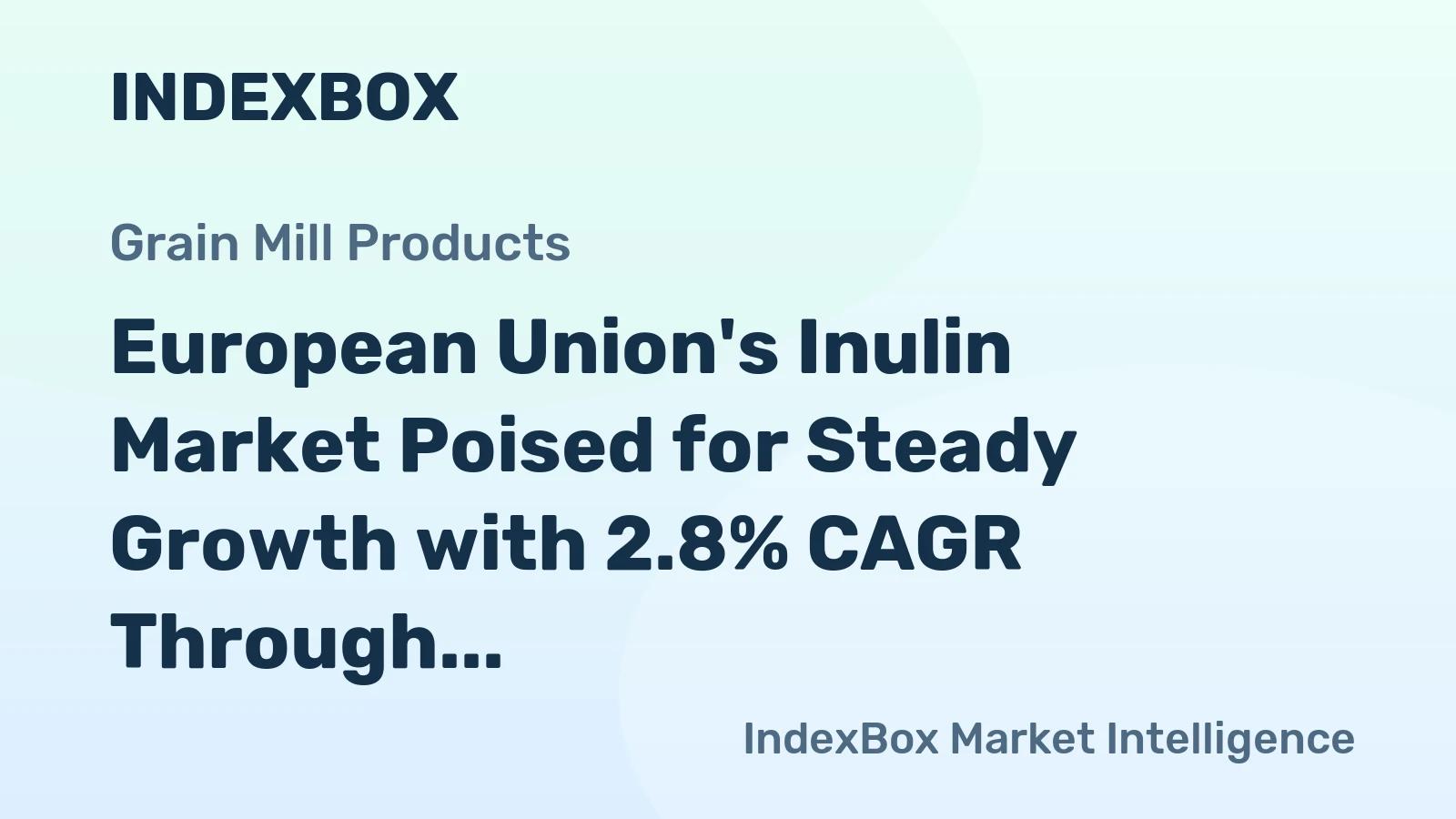 European Union's Inulin Market Poised for Steady Growth with 2.8% CAGR Through 2035