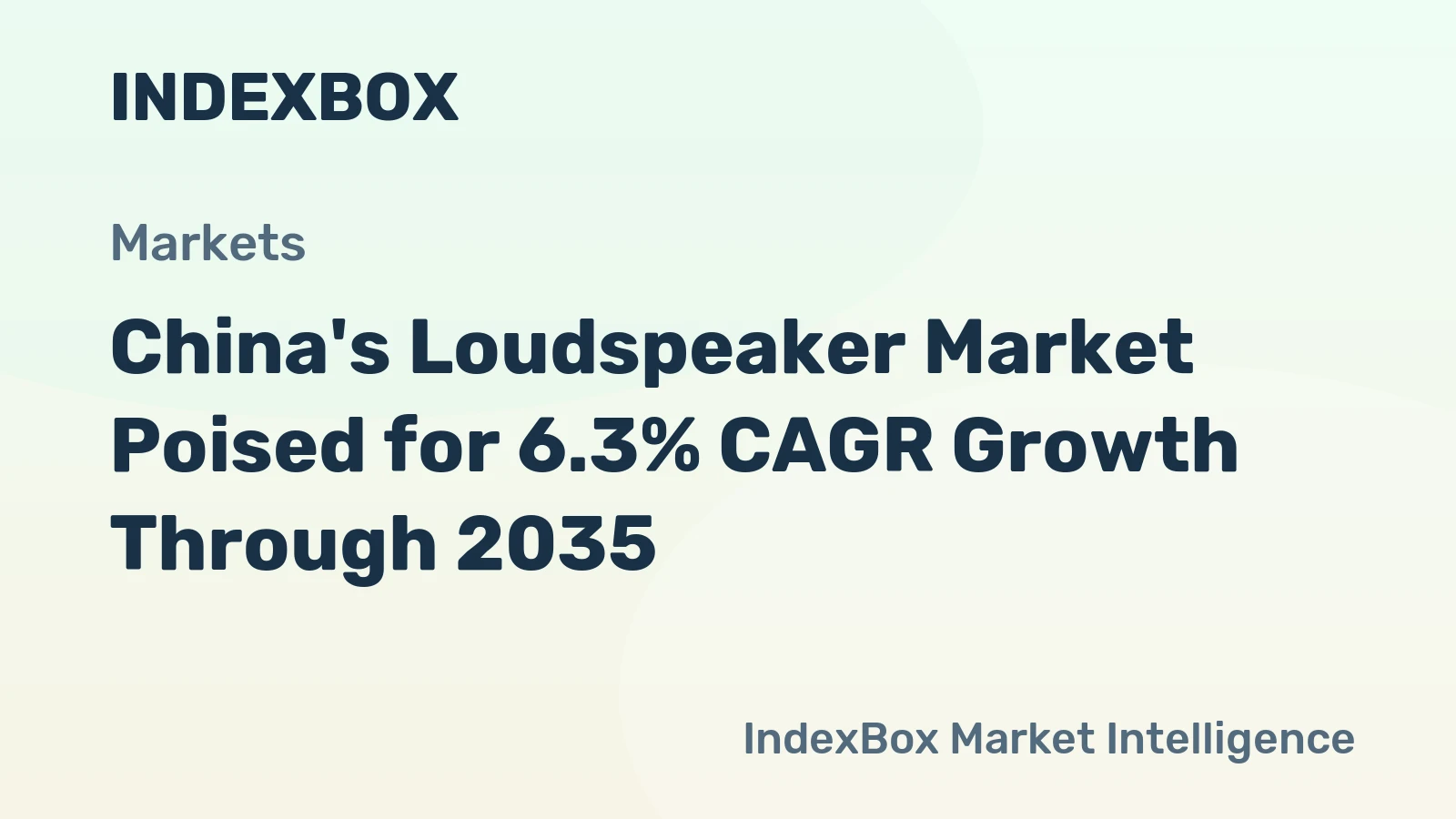 China's Loudspeaker Market Poised for 6.3% CAGR Growth Through 2035