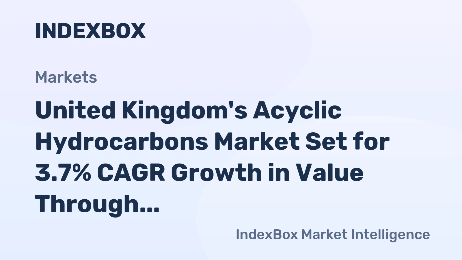 United Kingdom's Acyclic Hydrocarbons Market Set for 3.7% CAGR Growth in Value Through 2035