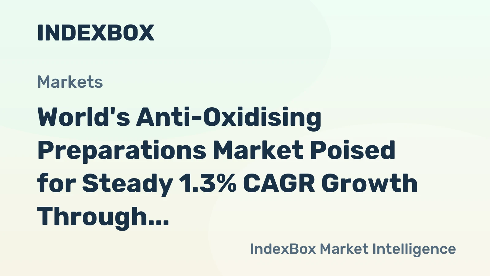 World's Anti-Oxidising Preparations Market Poised for Steady 1.3% CAGR Growth Through 2035
