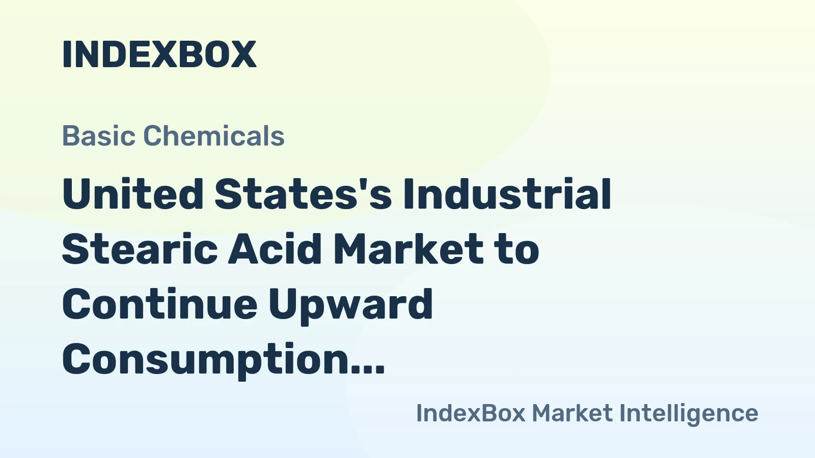 United States's Industrial Stearic Acid Market to Continue Upward Consumption Trend with Expected CAGR of +0.8% by 2035