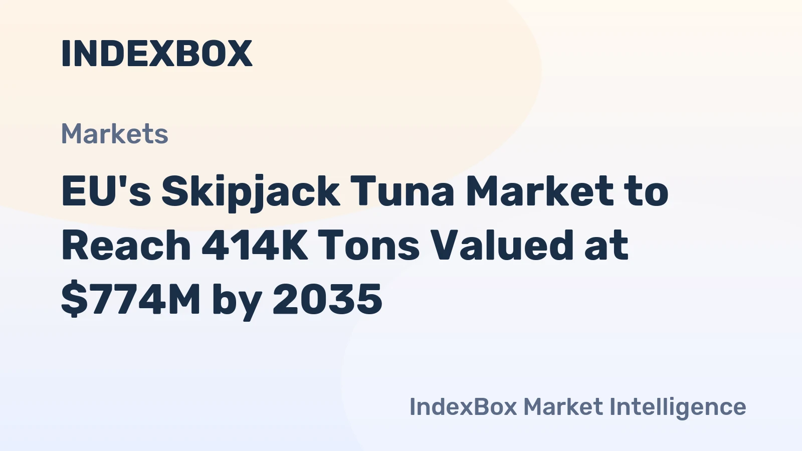 EU's Skipjack Tuna Market to Reach 414K Tons Valued at $774M by 2035