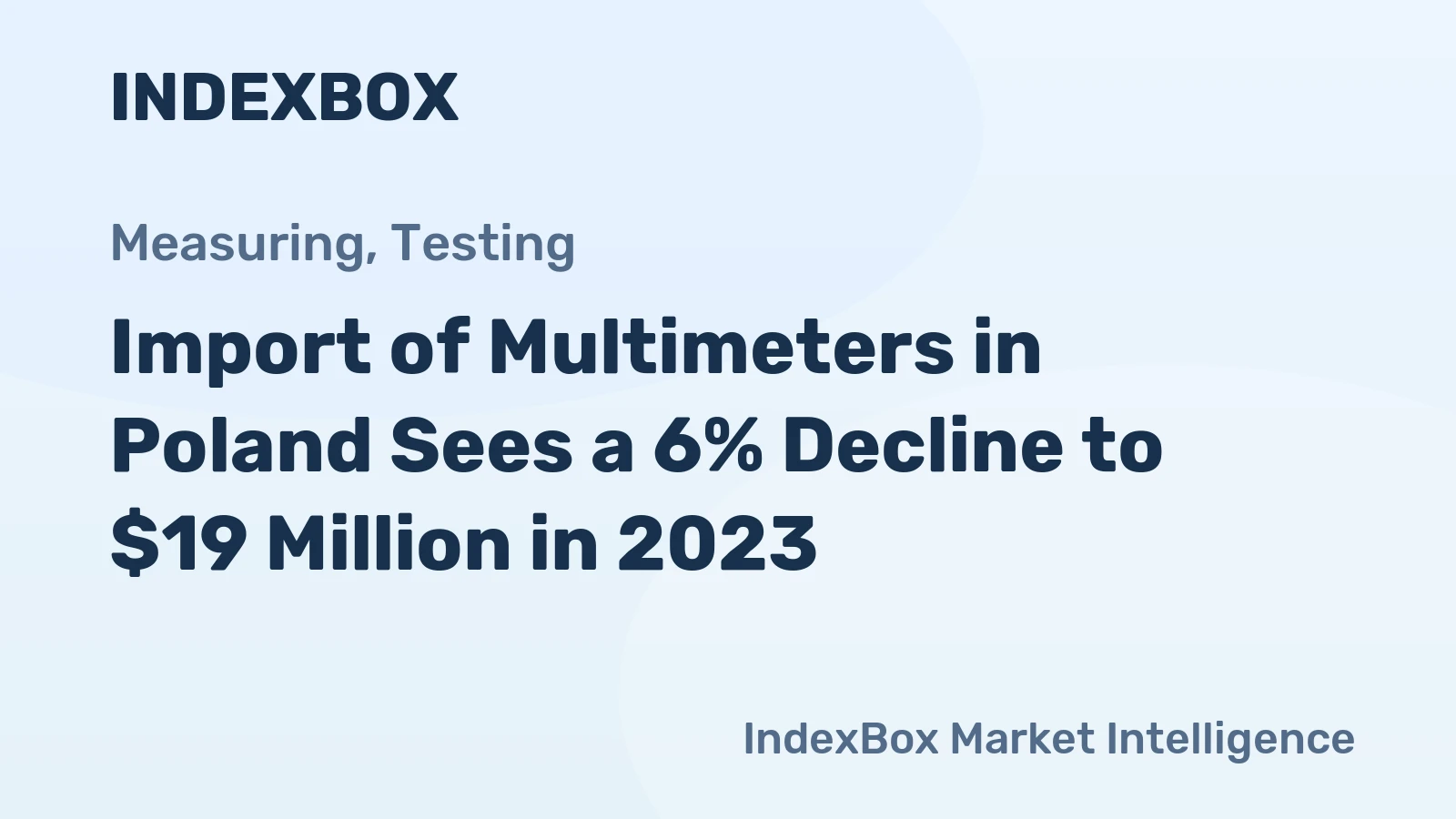 Import of Multimeters in Poland Sees a 6% Decline to $19 Million in 2023