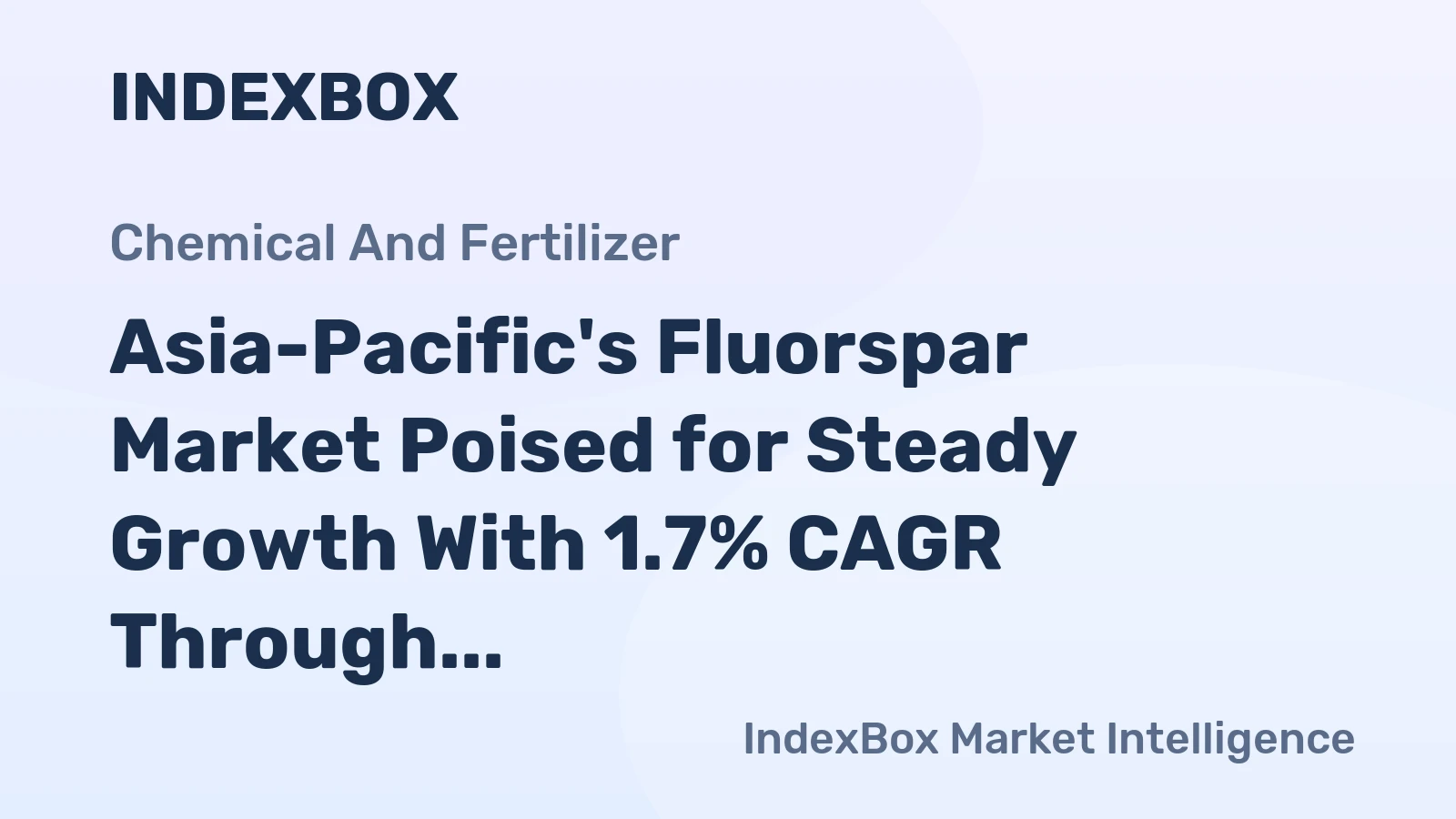 Asia-Pacific's Fluorspar Market Poised for Steady Growth With 1.7% CAGR Through 2035