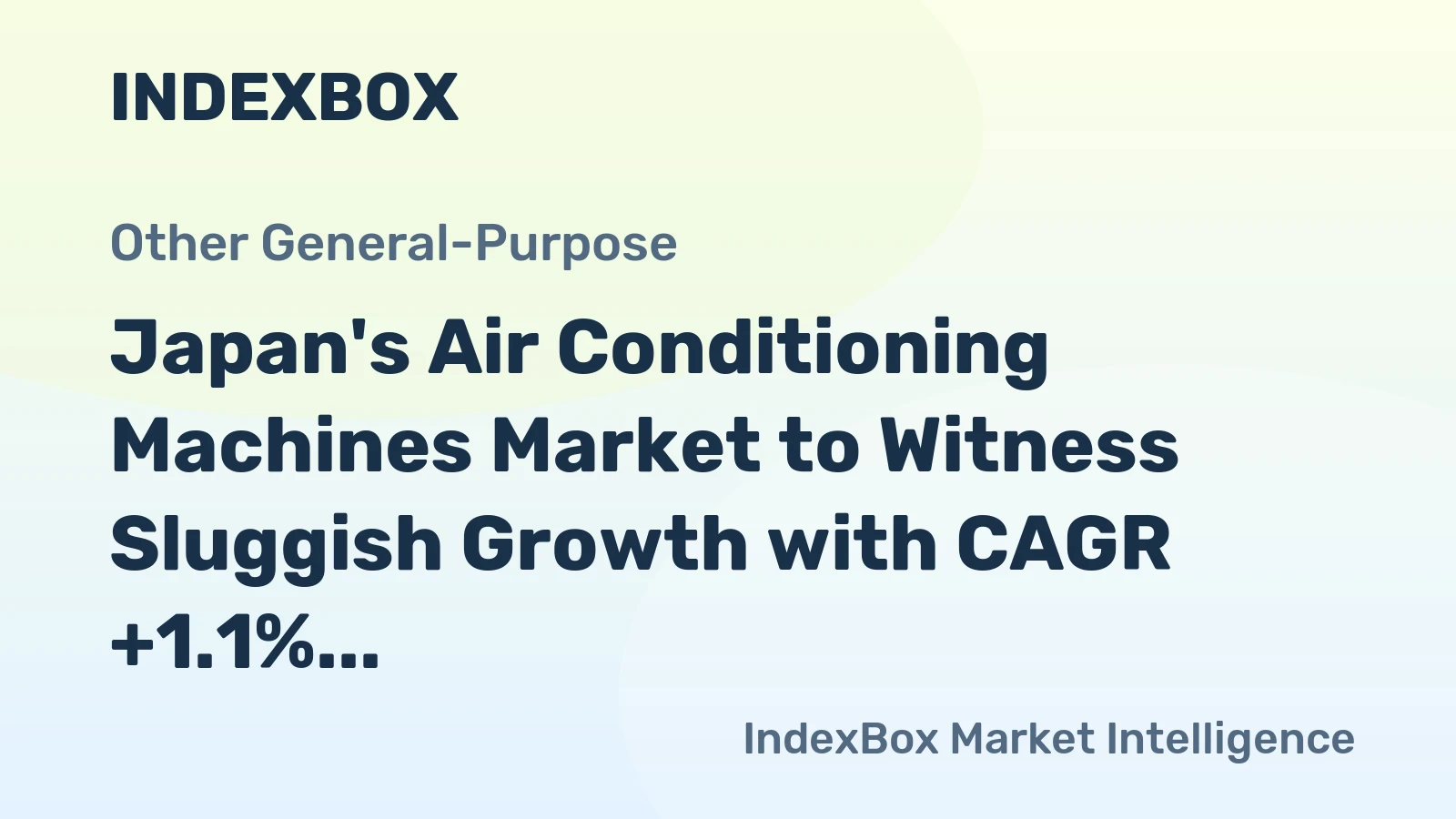 Japan's Air Conditioning Machines Market to Witness Sluggish Growth with CAGR +1.1% by 2035