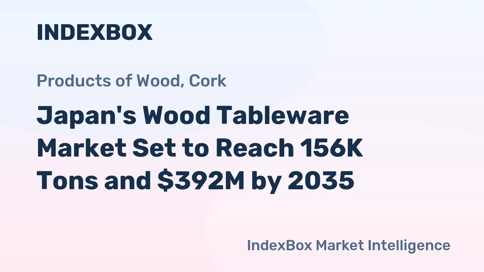 Japan's Wood Tableware Market Set to Reach 156K Tons and $392M by 2035