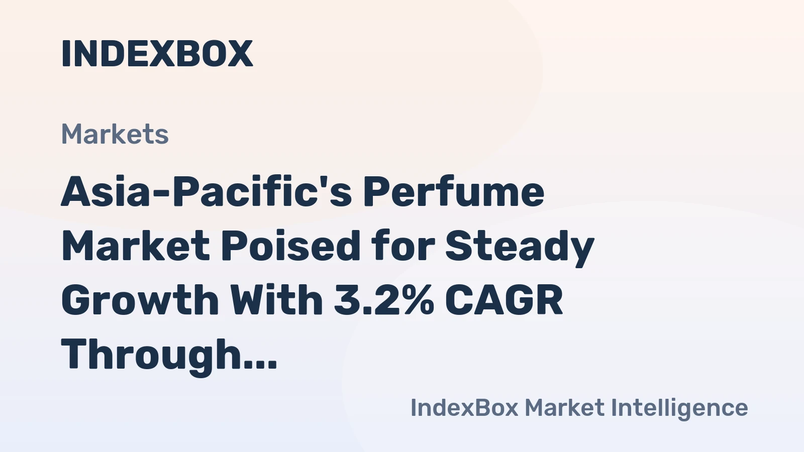 Asia-Pacific's Perfume Market Poised for Steady Growth With 3.2% CAGR Through 2035