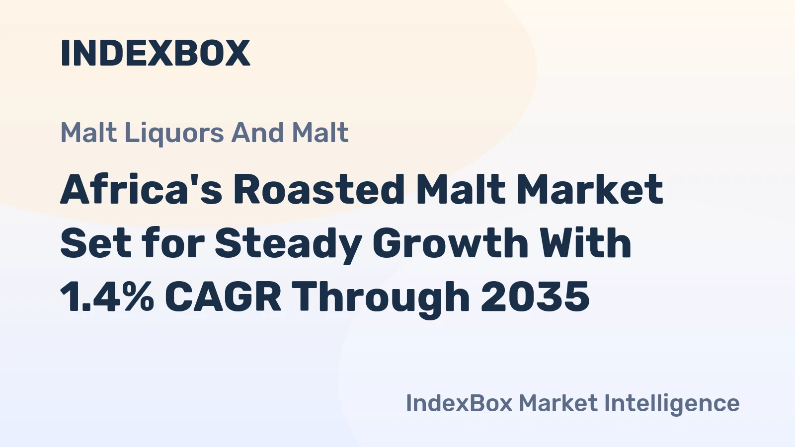 Africa's Roasted Malt Market Set for Steady Growth With 1.4% CAGR Through 2035